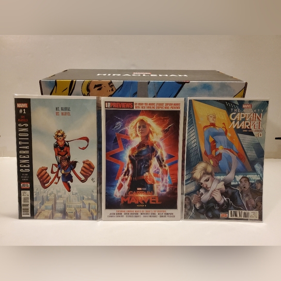 Art | Marvel Comics Miracle Man Comic Book Box And Captain Marvelms ...